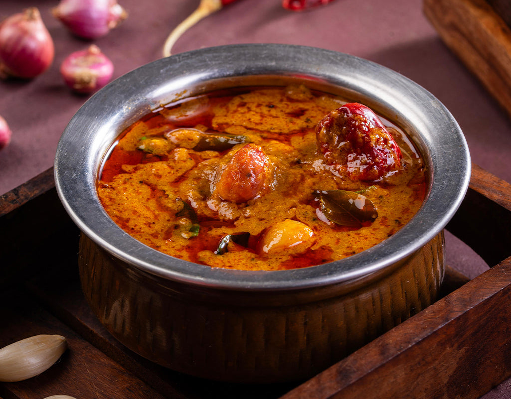 Kaara Kolambu - Tangy vegetarian curry – TAK TAK FOODS